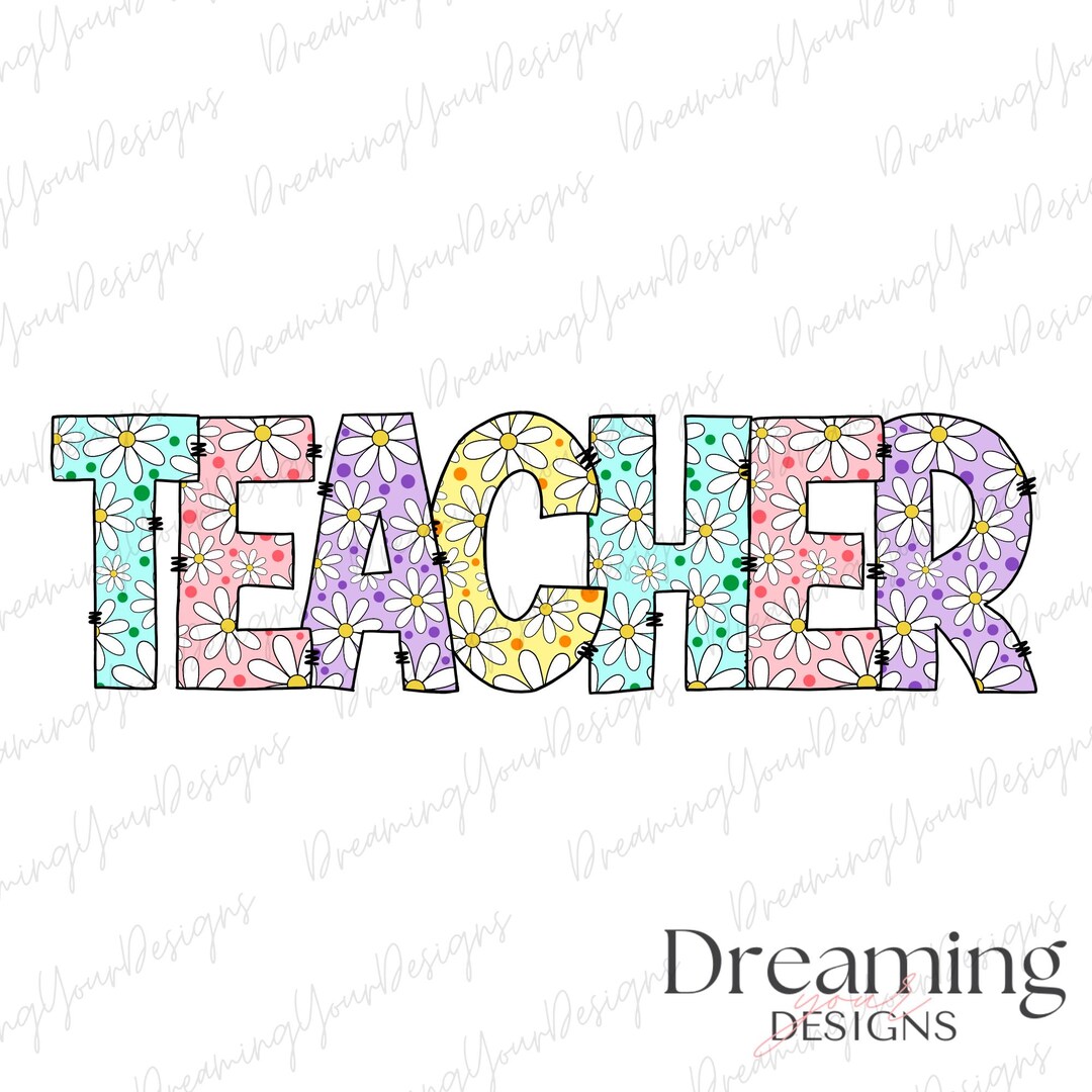 Teacher Spring Png, School Png, Download Sublimation Designs, Teacher ...