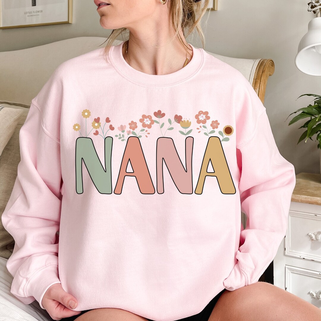 Nana Png, Sublimation Designs, Nana Wildflowers Png, Grandma Png, Nana Spring Png, Mother's Day ...