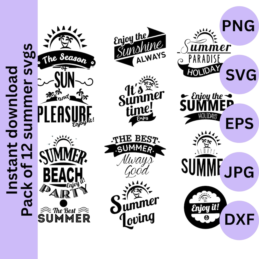 Sommer-Svg-Bundle Sommer svg Palme svg Strand Leben svg Palmen Strand ...
