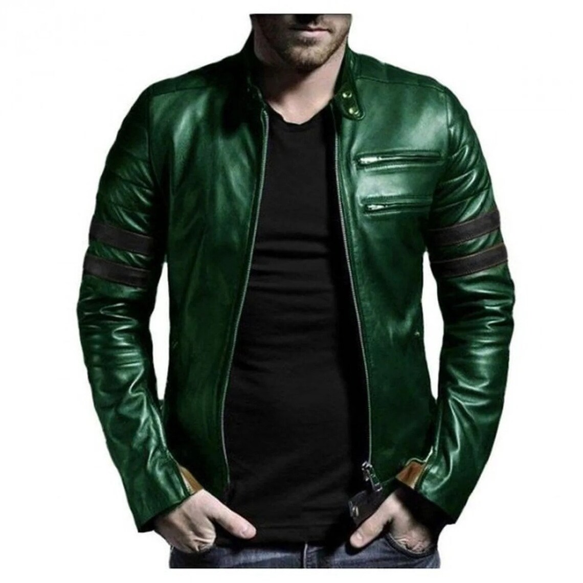 Latest Design, Green Color Jacket, Best Quality, Biker Jackets ...