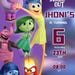 Editable Inside Out 2 Birthday Invitation Template (digital) - Etsy