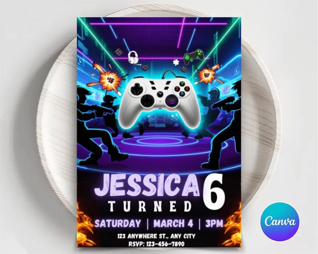 Editable Game Invitation , Board Game Invitation , Game Night ...