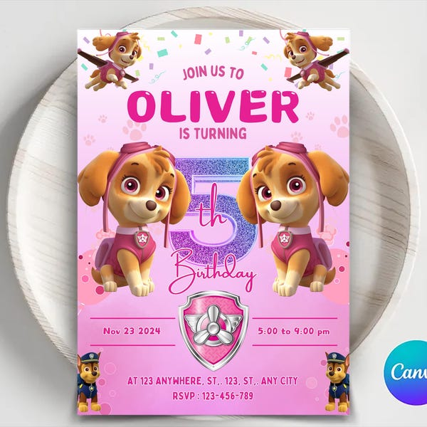 Skye Invitation - Etsy