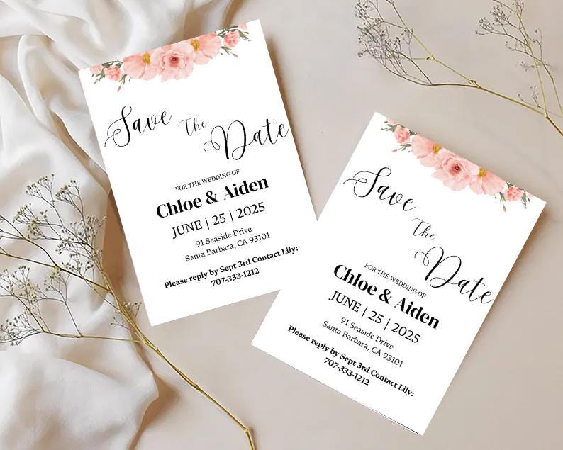Editable Birthday Invitation Template: DIY Digital E-vite (5x7, Canva ...