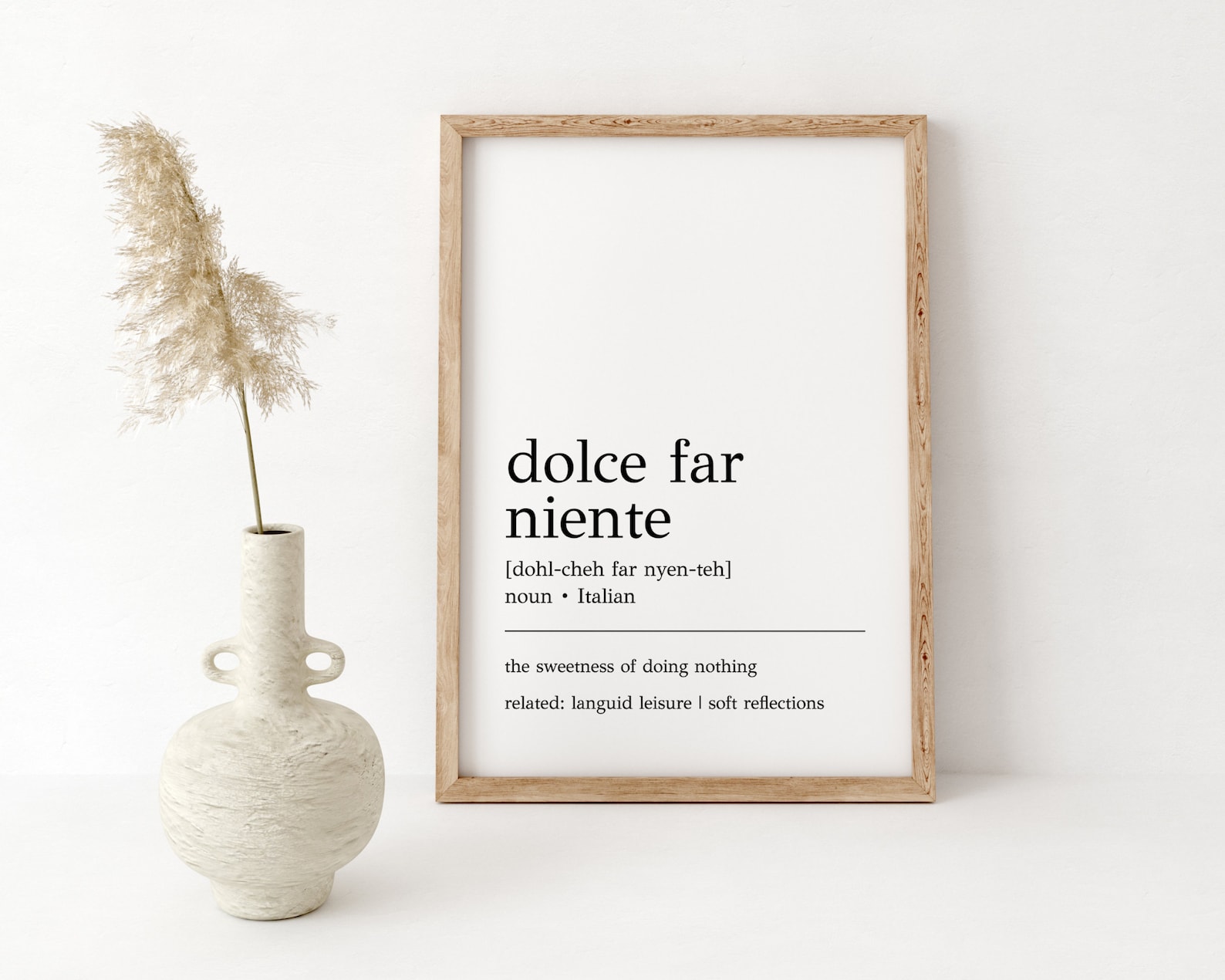 Dolce Far Niente Definition Print Dolce Far Niente Wall Art - Etsy