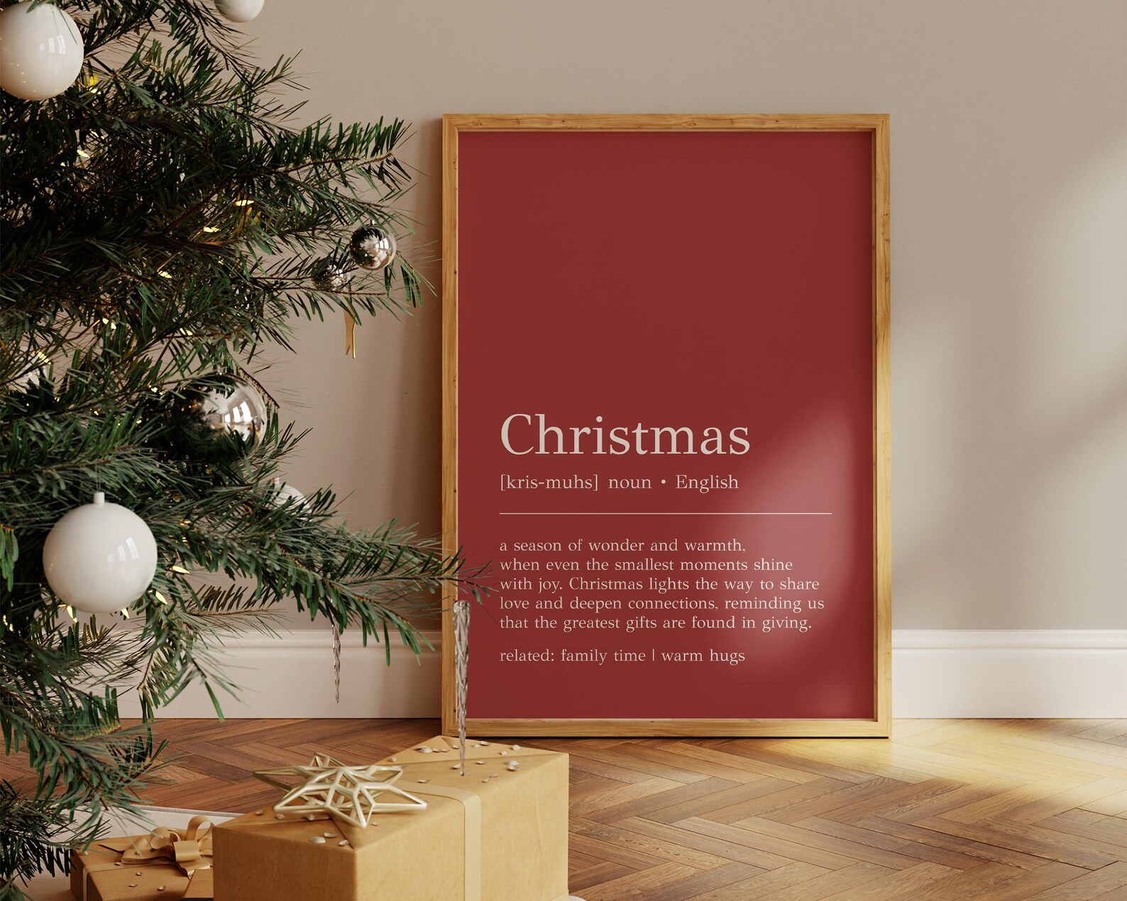 Christmas Definition Print: Holiday Typography Art (digital Download ...