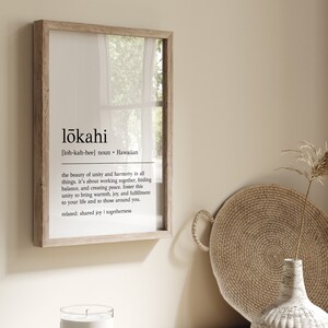 Lokahi Definition Print | Hawaiian Wall Art | Inspirational Decor ...