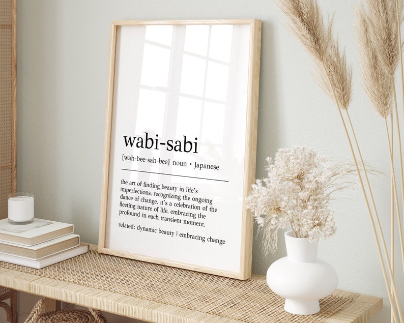 Wabi Sabi Definition Print: Japanese Wall Art (digital Print) - Etsy