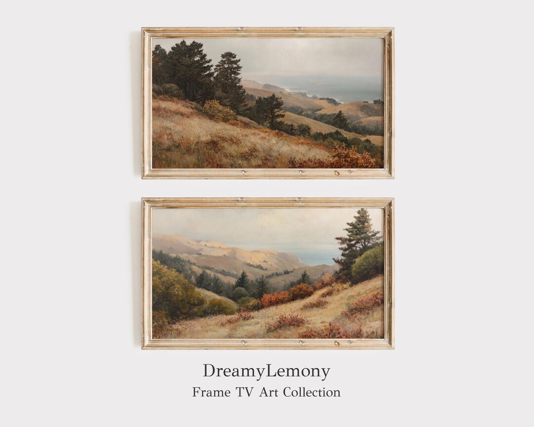 Big Sur Autumn Landscape Art for Samsung Frame TV (digital Download) - Etsy