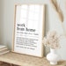 Work From Home Definition Print | Funny Office Decor | Work From Home ...