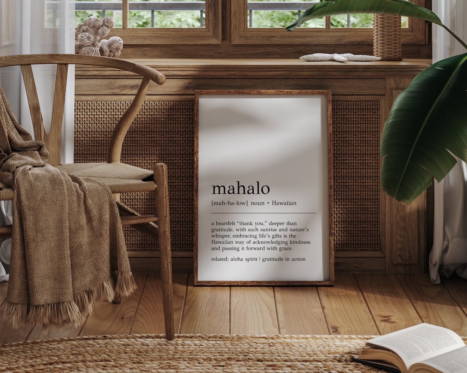 Mahalo Definition Print: Hawaiian Gratitude Wall Art (digital Print) - Etsy
