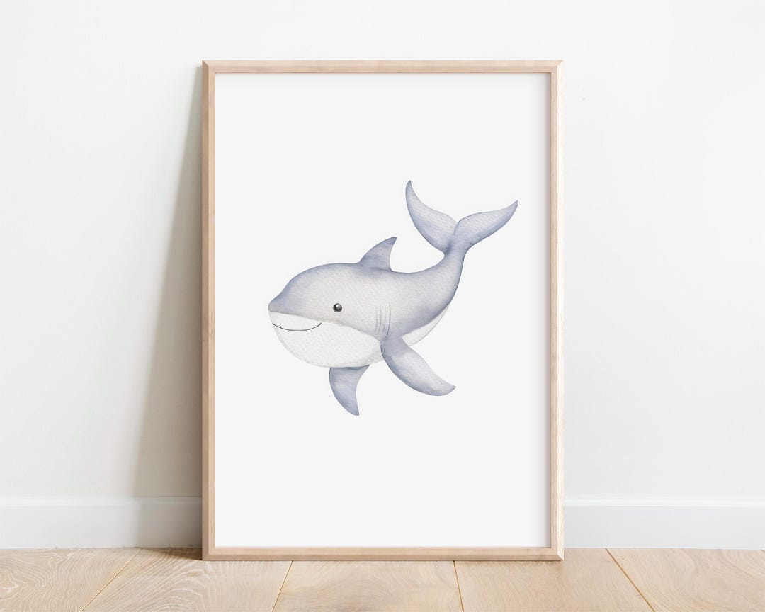 Shark Nursery Print: Sea Animal Art (digital Download) - Etsy