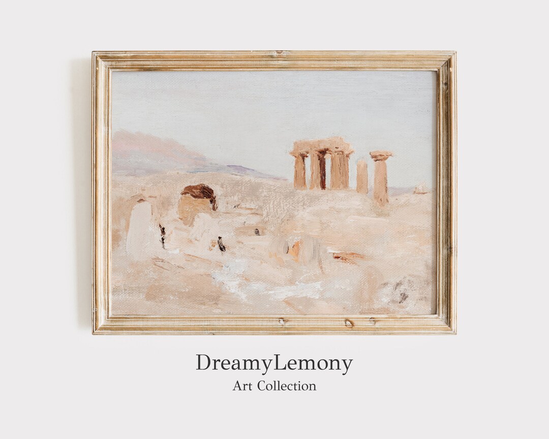 Greek Temple Print | Ancient Ruins Art | Greece Wall Art ...