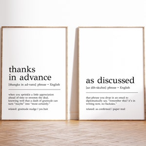 Funny Office Decor Set | Set of 6 | Office Wall Decor | Cubicle Decor ...