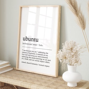Ubuntu Definition Print: Zulu Wall Art (digital Download) - Etsy