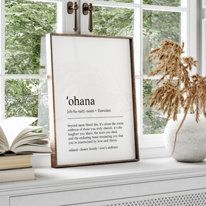 Ohana Definition Print: Hawaiian Family Wall Art (digital Print) - Etsy