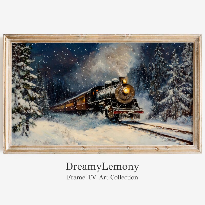 Vintage Train Art - Etsy