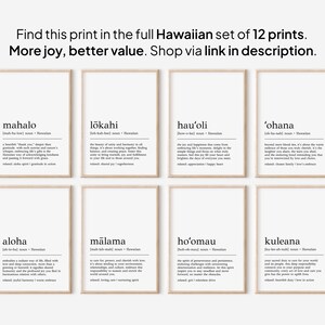 Mana Definition Print: Minimalist Hawaiian Wall Art (digital Download ...