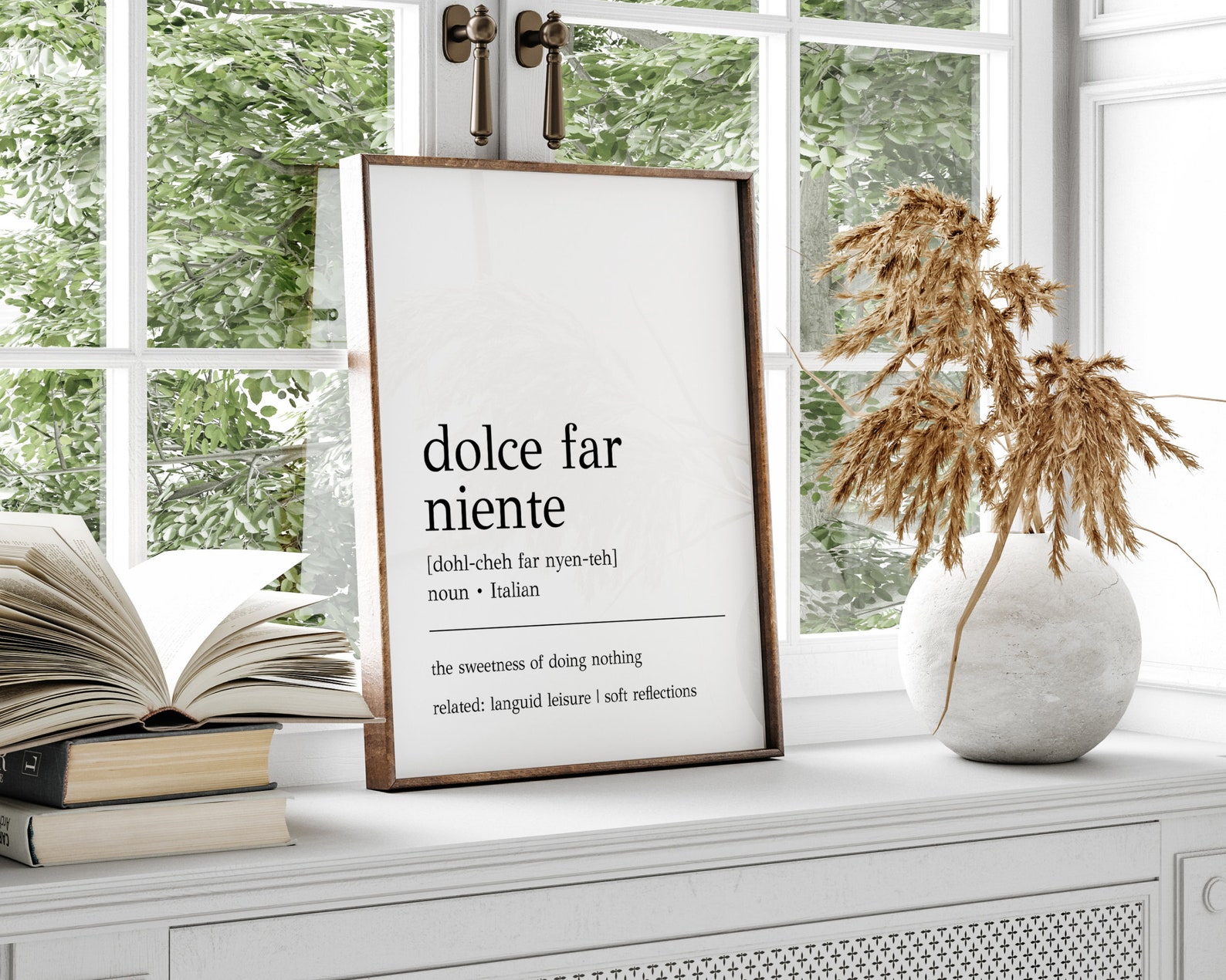 Dolce Far Niente Definition Print Dolce Far Niente Wall Art - Etsy