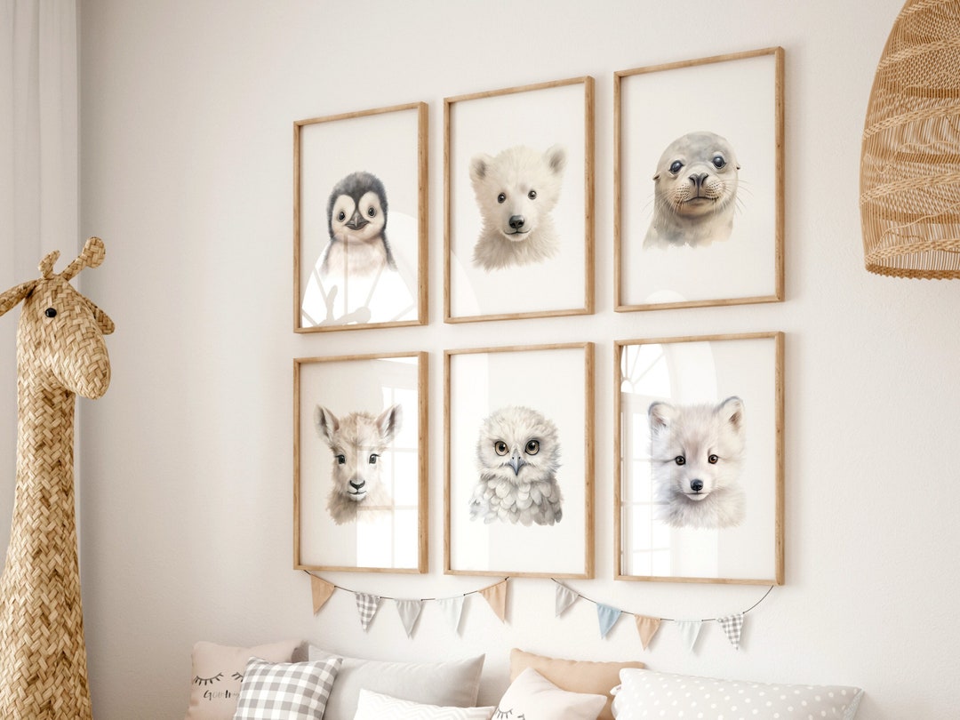 Arctic Nursery Wall Art | Set of 6 Prints | Arctic Nursery Decor ...