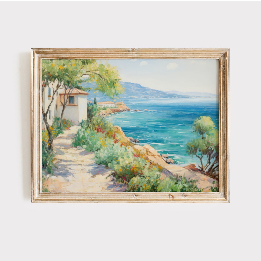 Mediterranean Print | Mediterranean Wall Art | Italian Painting ...
