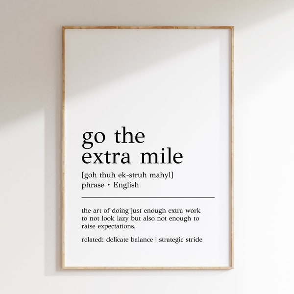 Go the Extra Mile - Etsy