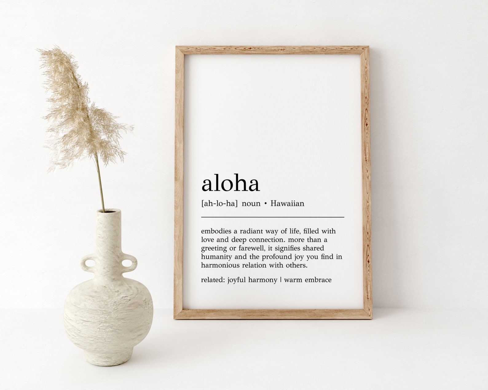 Aloha Definition Print: Hawaiian Wall Art (digital Print) - Etsy