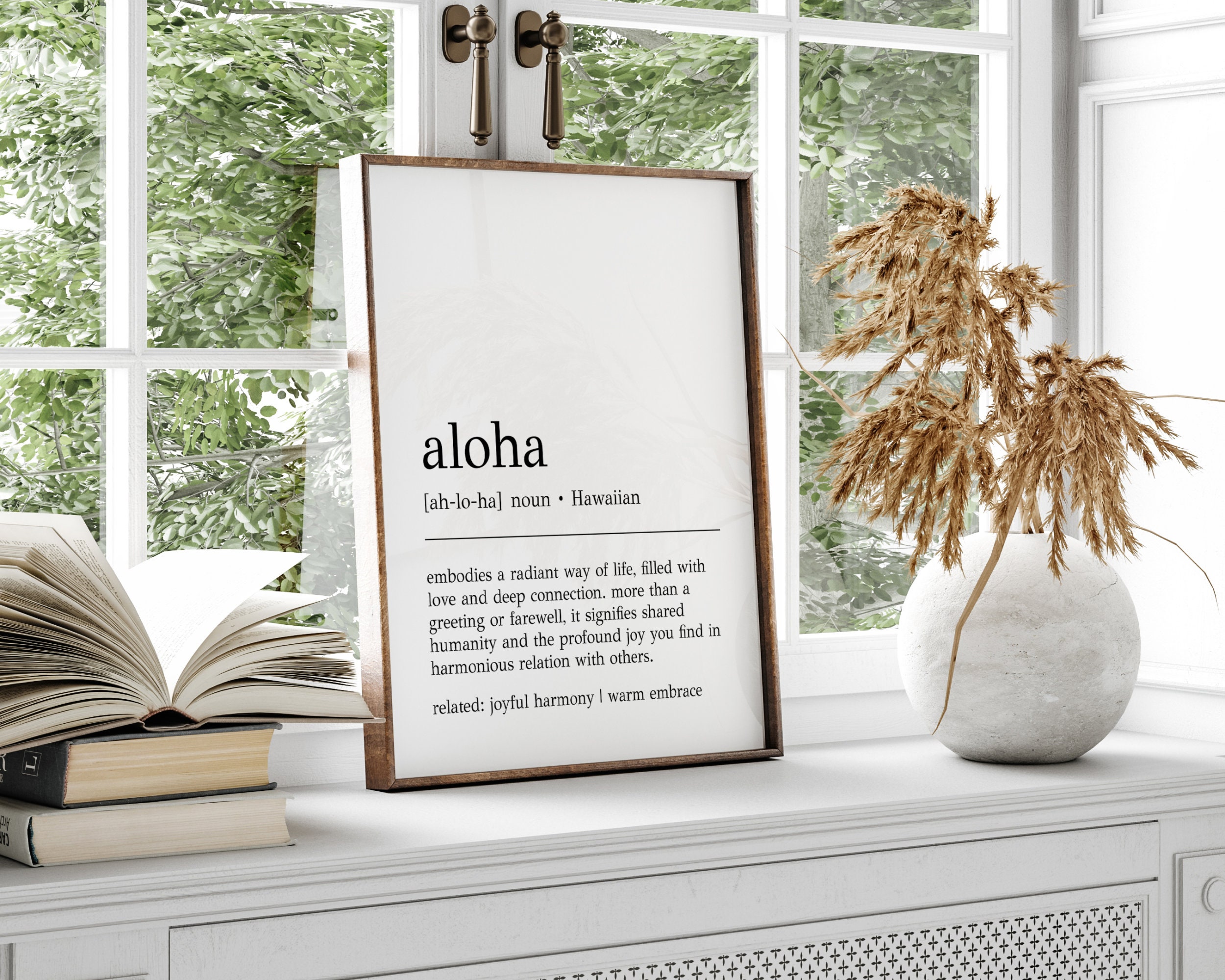 Aloha Definition Print: Hawaiian Wall Art (digital Print) - Etsy