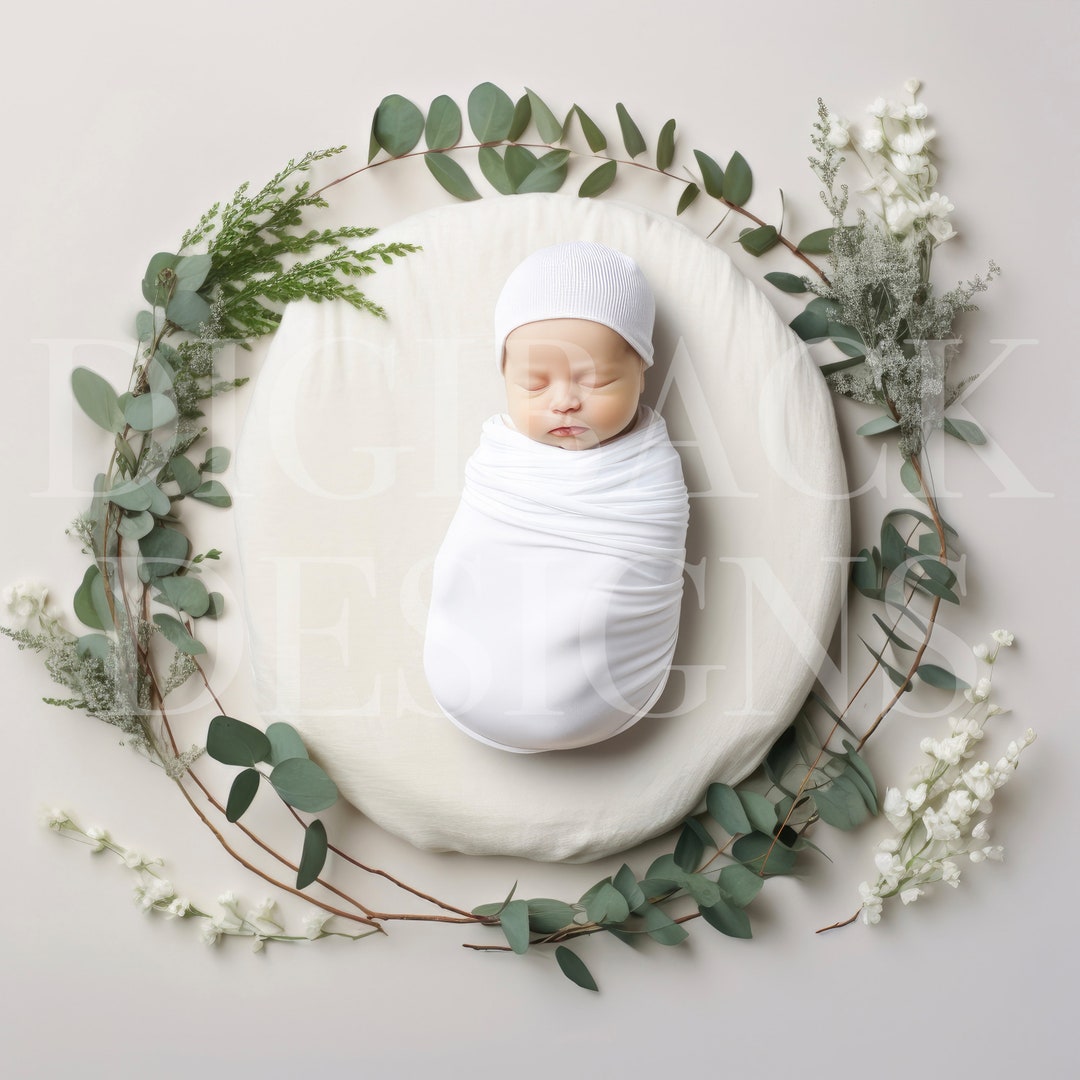 Simple Digital Backdrop for Newborn Photography, Baby Backdrop for ...