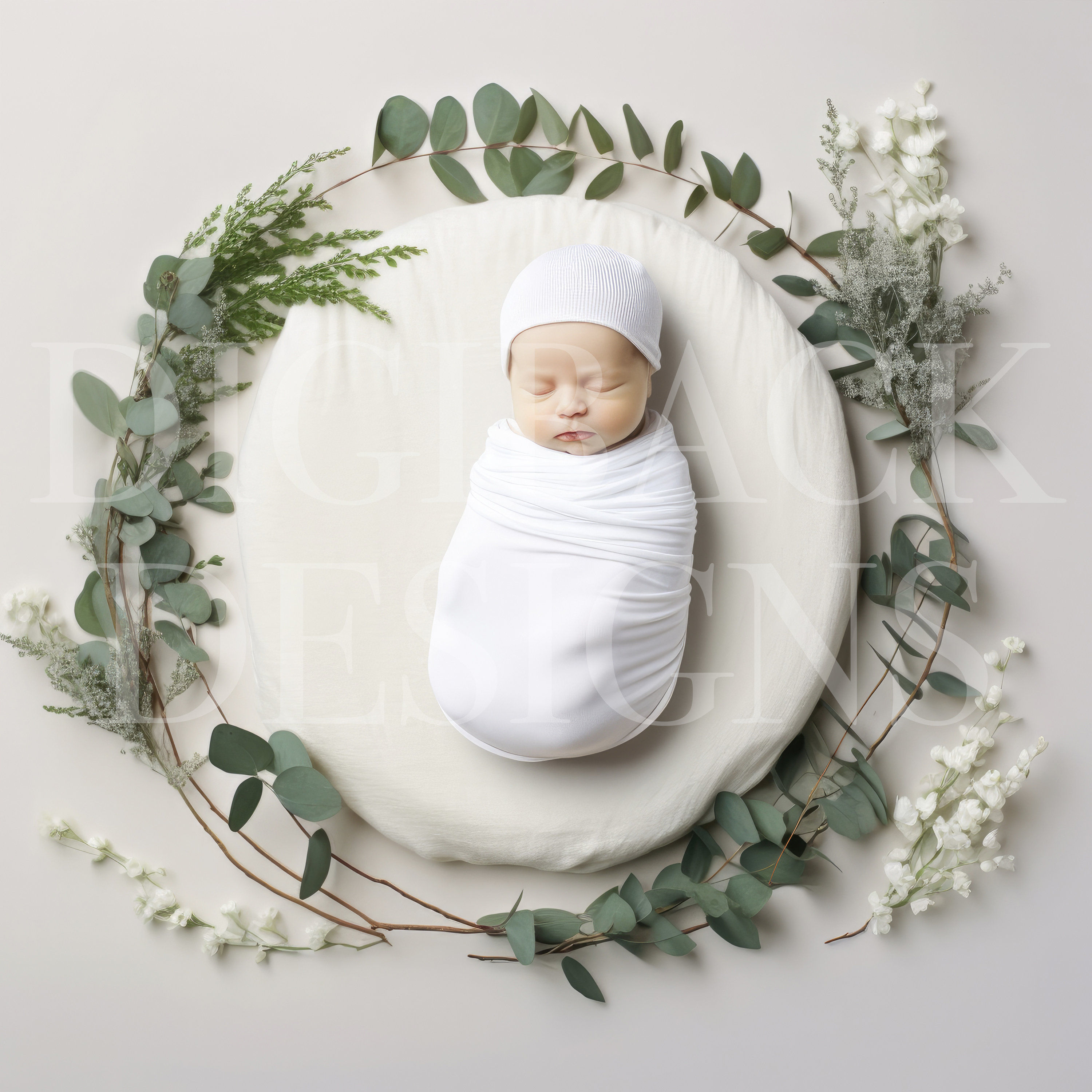 Simple Digital Backdrop for Newborn Photography, Baby Backdrop for ...