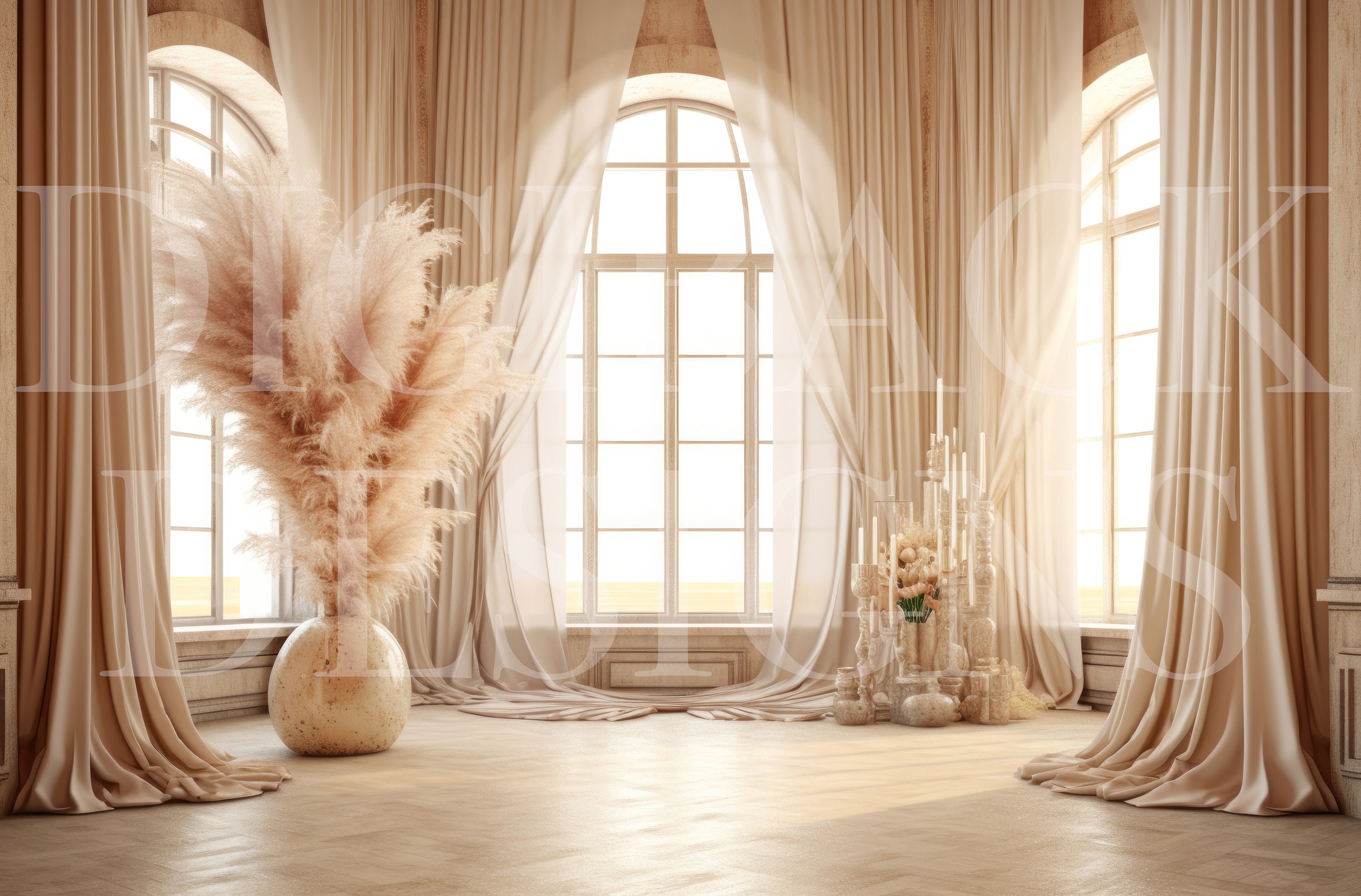 12 Digital Backdrops, Maternity Backdrop Sets, Boho Indoor Maternity ...