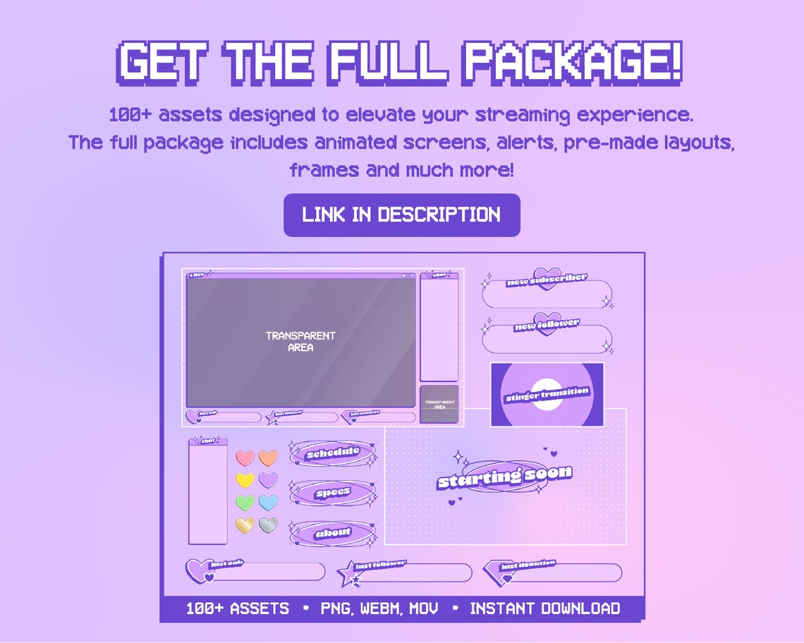 Twitch Transition Pink Circle | Twitch Stinger Transition | Animated ...