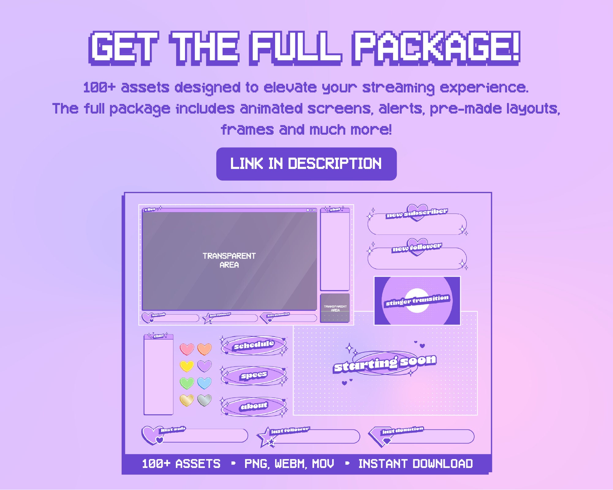 Twitch Transition Pink Circle | Twitch Stinger Transition | Animated ...