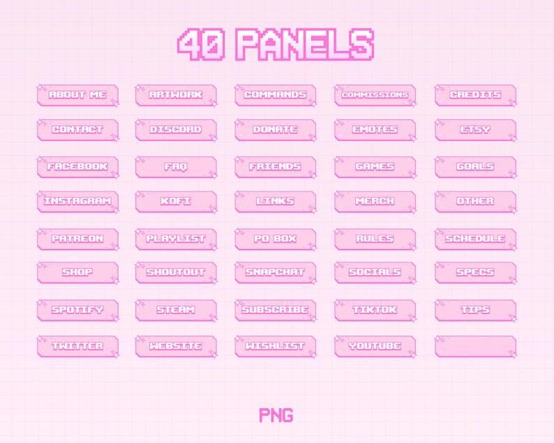 Animated Cozy Twitch Overlay Stream Package | Retro Pixel Pink | Twitch ...