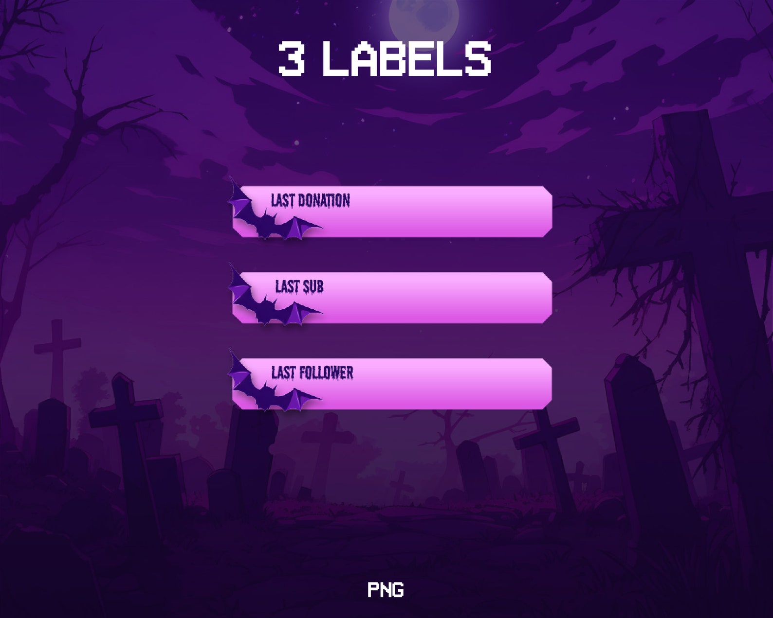 Animated Halloween Twitch Overlay Stream Package Gothic Spooky Twitch ...