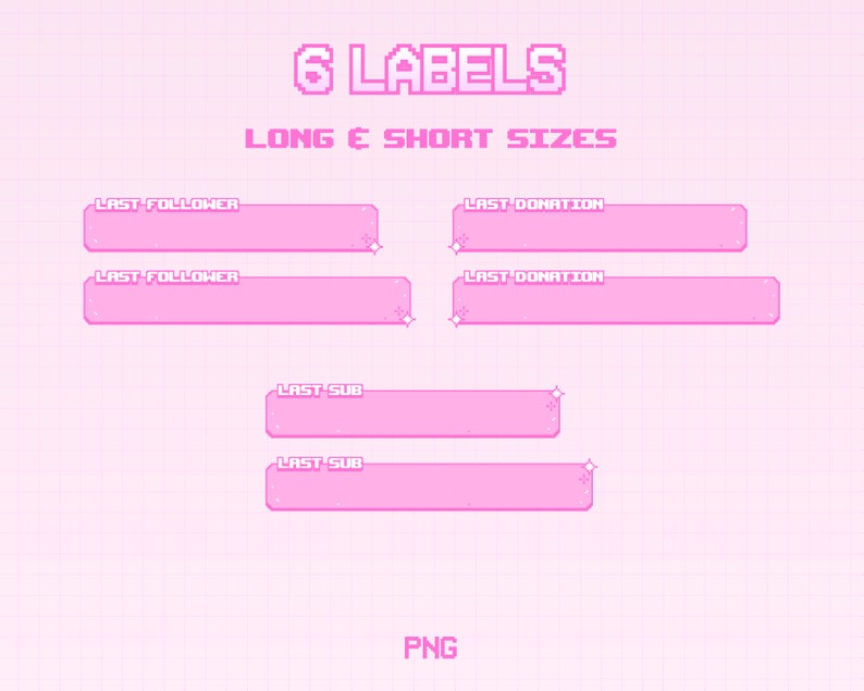 Animated Cozy Twitch Overlay Stream Package Retro Pixel Pink - Etsy