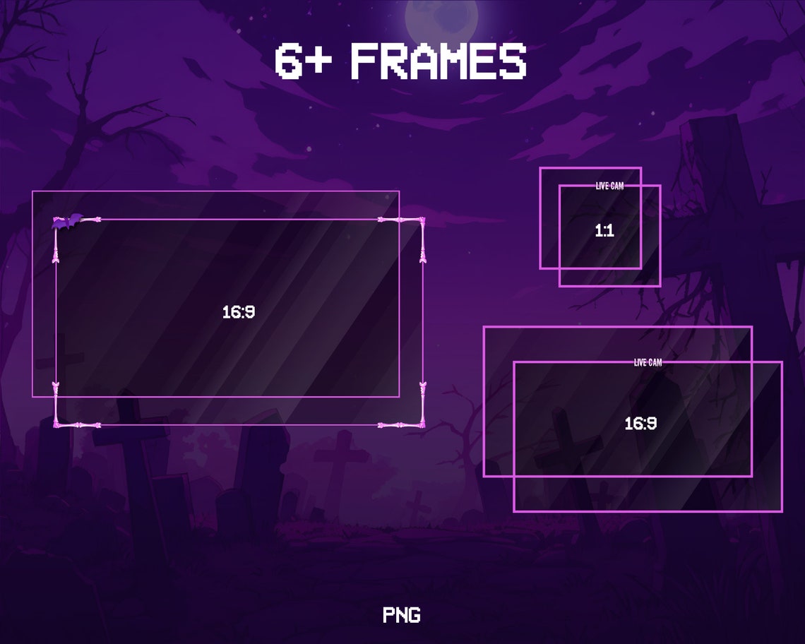 Animated Halloween Twitch Overlay Stream Package Gothic Spooky Twitch ...