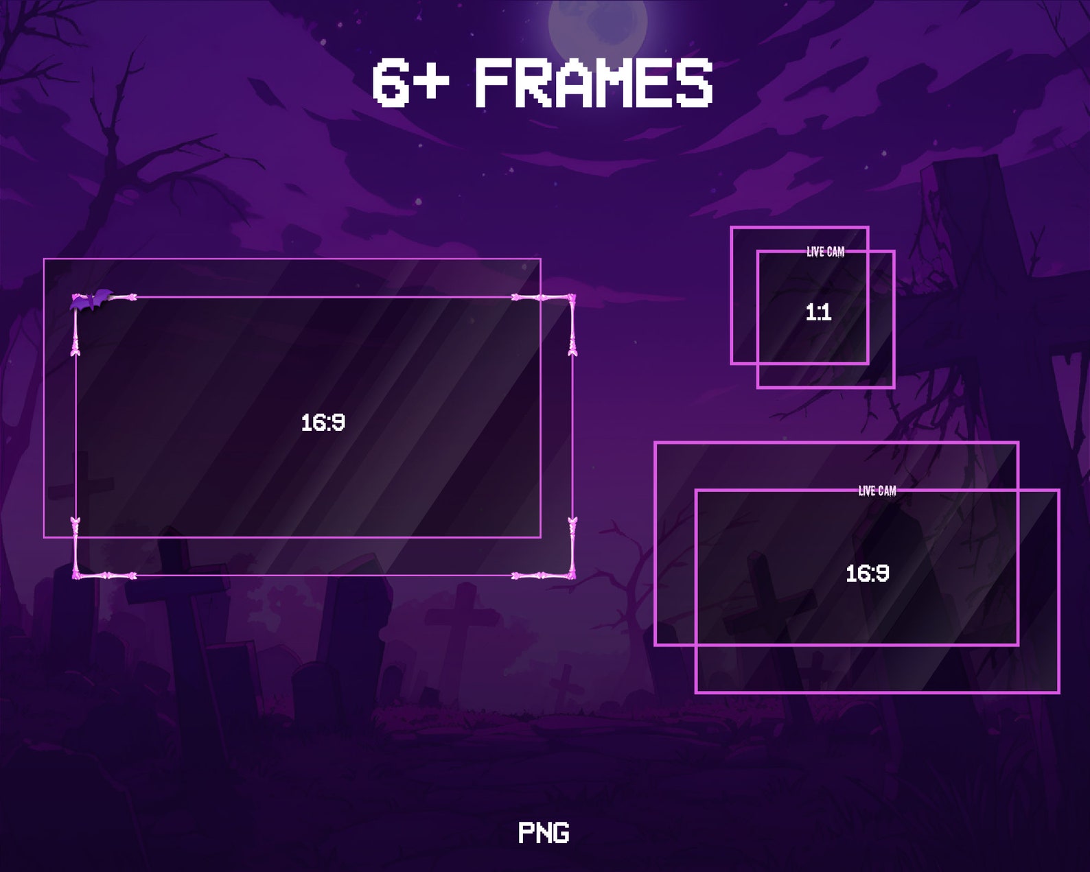 Animated Halloween Twitch Overlay Stream Package Gothic Spooky Twitch ...