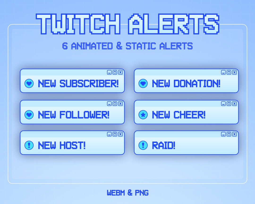 Animated Twitch Stream Alerts | Aesthetic Desktop Windows | Twitch ...