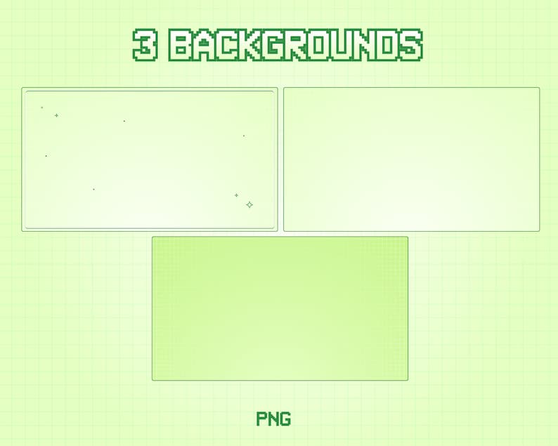 Animated Cozy Twitch Overlay Stream Package Twitch Overlay Green Retro ...