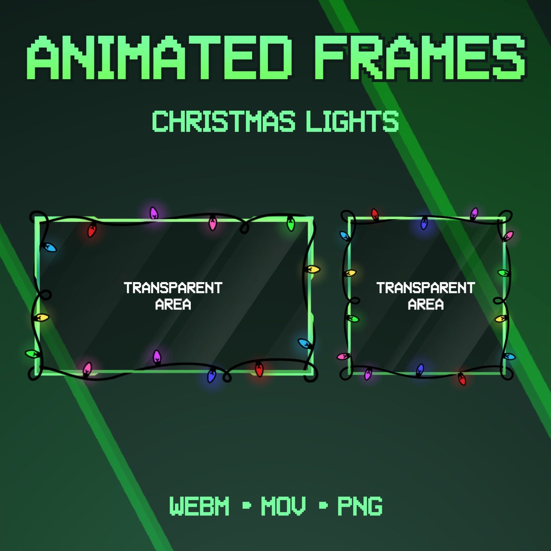 Animated Stream Overlay Twitch Christmas Overlay Animated - Etsy