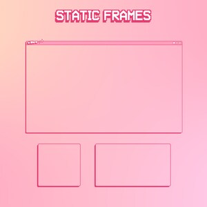 Animated Pink Twitch Overlay Stream Package | Y2K Retro Aesthetic ...