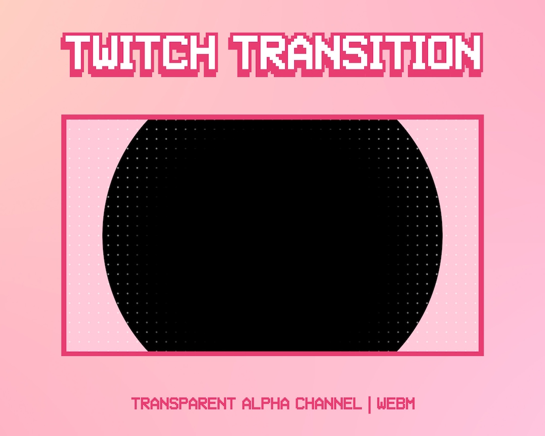 Twitch Transition Pink Circle | Twitch Stinger Transition | Animated ...