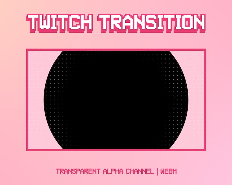 Twitch Transition Pink Circle | Twitch Stinger Transition | Animated ...