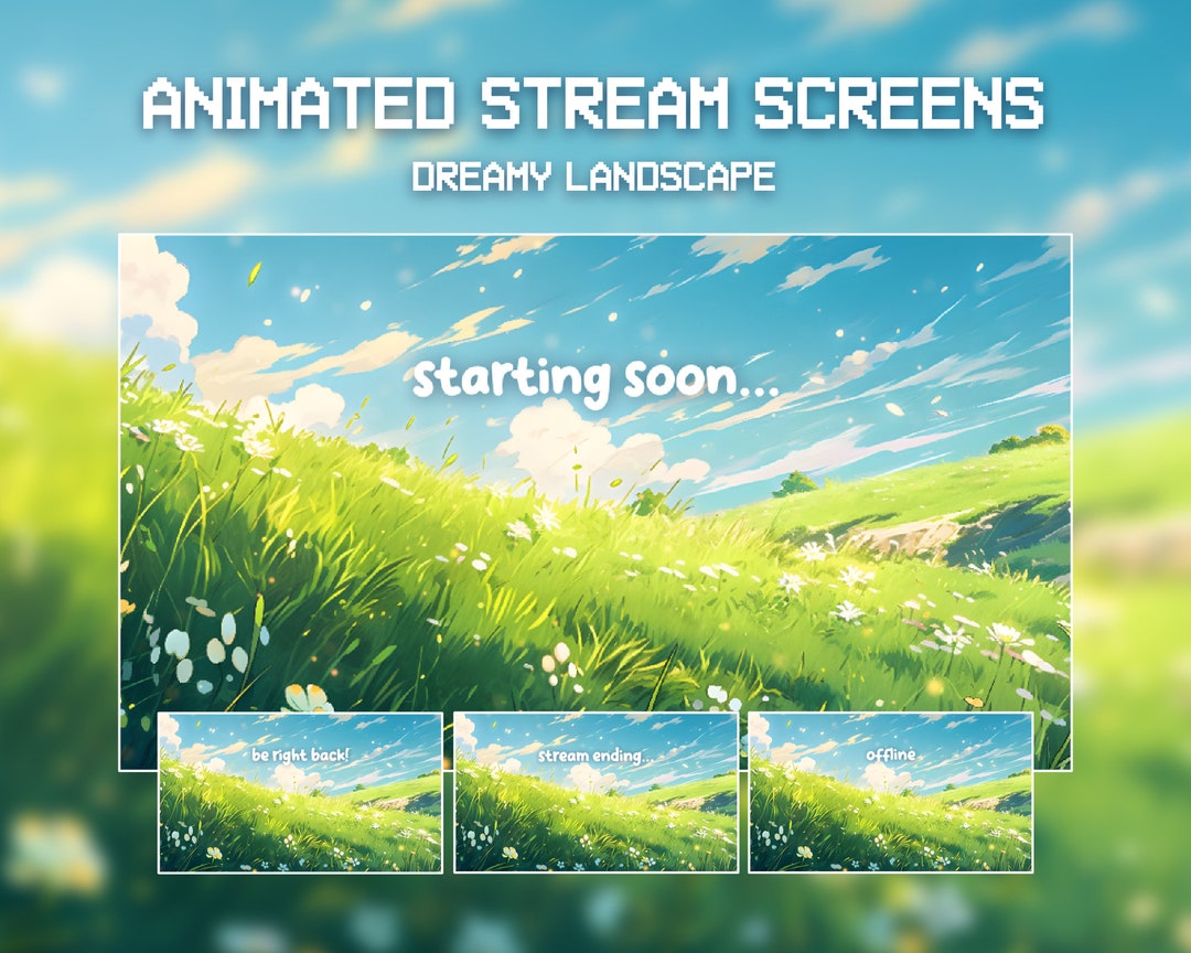 Animated Lofi Cozy Twitch Stream Screens | Aesthetic Twitch Screens ...
