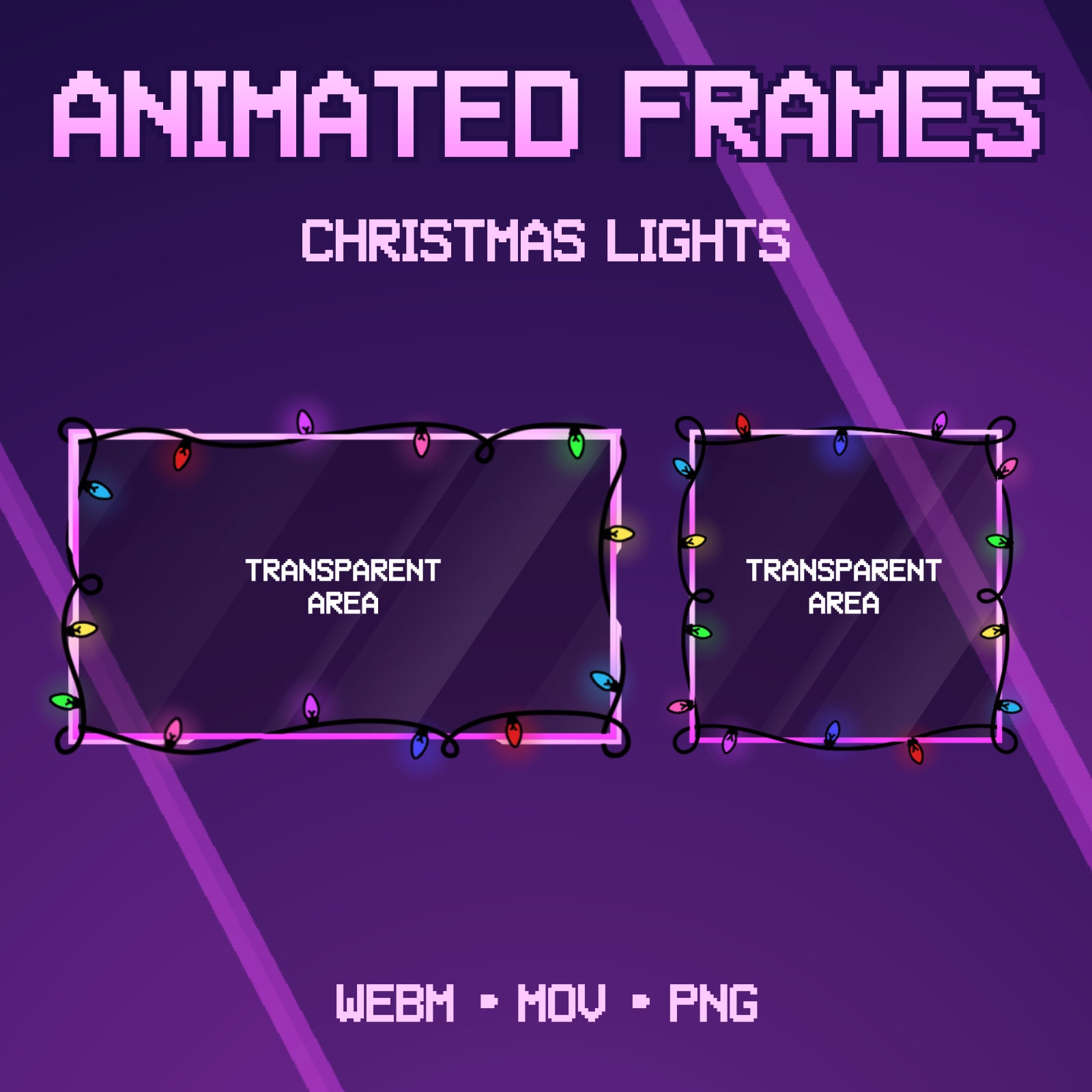 Animated Stream Overlay | Twitch Christmas Overlay | Animated Overlay ...