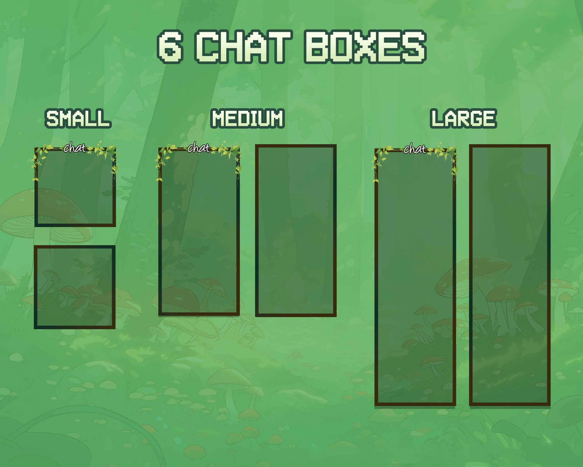 Animated Cozy Twitch Overlay Stream Package Mushroom Forest Cottagecore ...