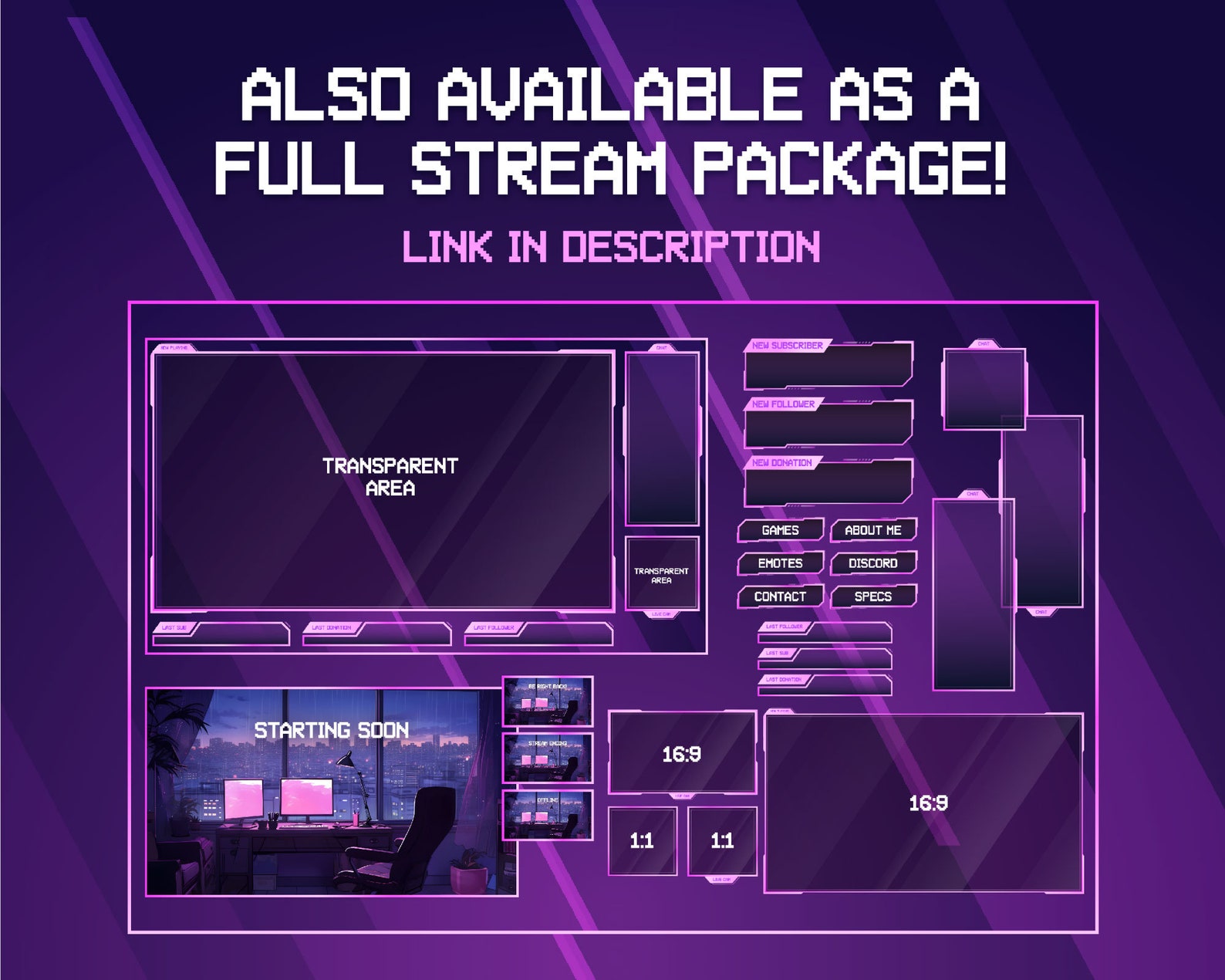 Animated Twitch Stream Alerts | Futuristic Neon Twitch Alerts | Twitch ...