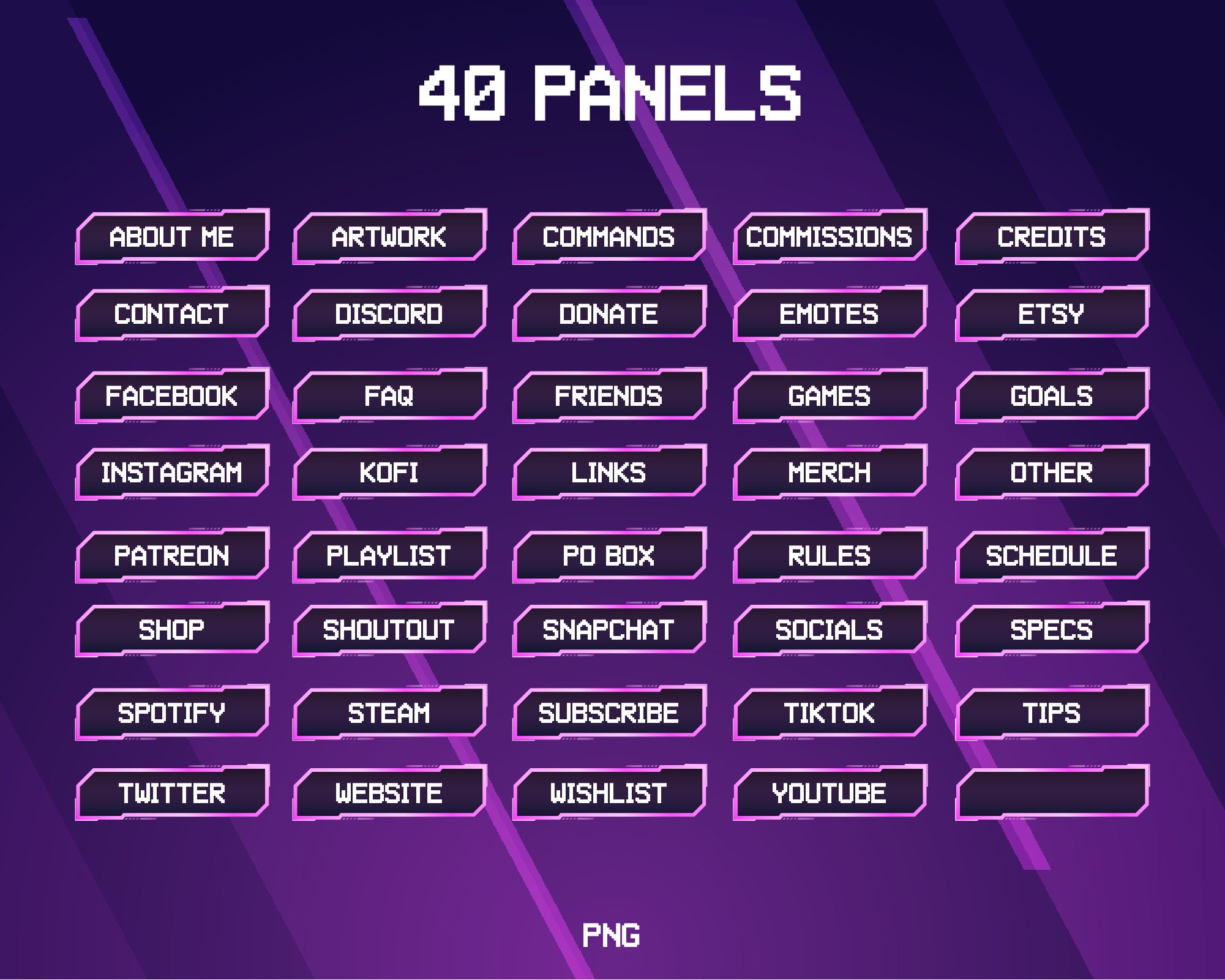 Animated Lofi Twitch Overlay Stream Package Game Room | Cool Neon ...