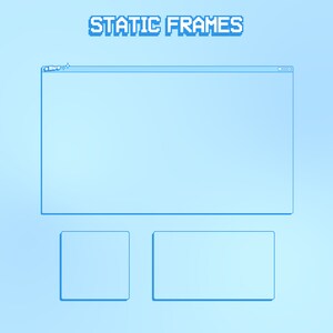 Animated Blue Twitch Overlay Stream Package | Y2K Retro Aesthetic ...